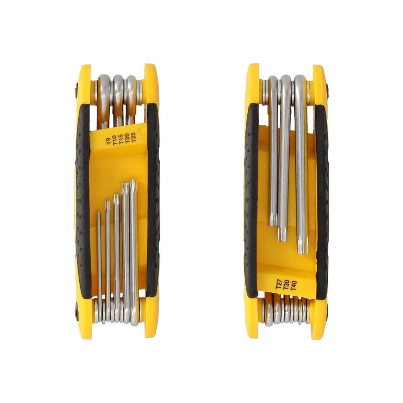 Juego llaves torx plegable 8 piezas inviolable, llave torx hexagonal ...