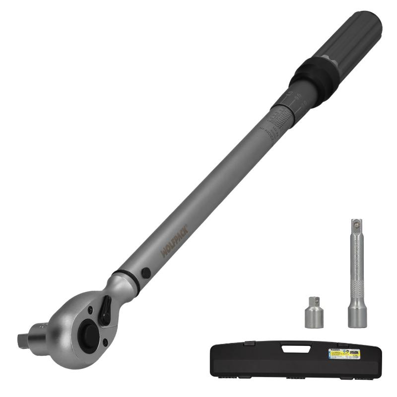 Llave dinamometrica 1/2 con alargadera y reductor de 3/8 llave de ...